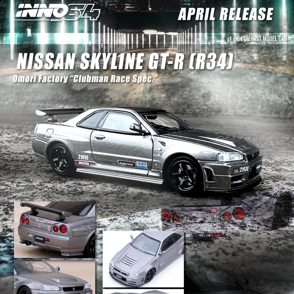 ABONO DE PRE VENTA $5.00 (Precio $25.99) Inno64 Nissan Skyline GT-R R34 ...